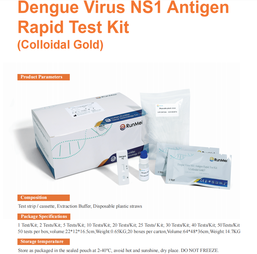 Dengue Virus NS1 Antigen Rapid Test Kit (Colloidal Gold) - Buy Dengue ...
